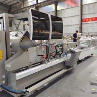 China CNC Double Head Cutting Off Saw 550mm for Aluminium UPVC Window Door 380V 4.4kW for sale