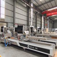 China CNC Twin Head Cutting Mitre Saw 45 90 Degree Aluminium UPVC Window Door Making Machine 380V 4.4kW for sale