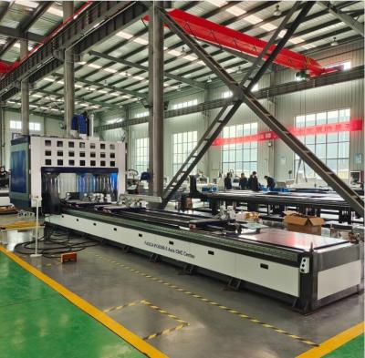 China Aluminum 5 Axis CNC Machining Center 12kW 300mm Saw Blade Drilling Cutting Machine for sale