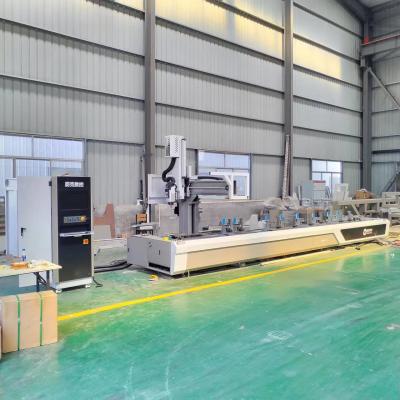 China 4 Axis CNC Aluminium Cutting Machine 6500mm Drilling Milling Center for Curtain Wall for sale