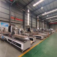 China CNC Double Head Miter Saw Machine 500mm 600mm for Aluminum PVC 45 90 Degree Cutting for sale