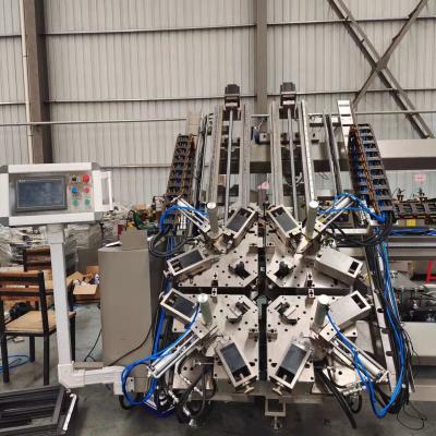 China 7.5kW CNC Corner Crimping Machine for Aluminum Window and Door Profiles 1800x3000mm for sale