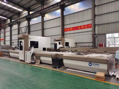 China CNC Aluminum Window Door Profile Cutting Machine 300-6500mm Capacity 14.6KW Power 45° 90° Angles for sale