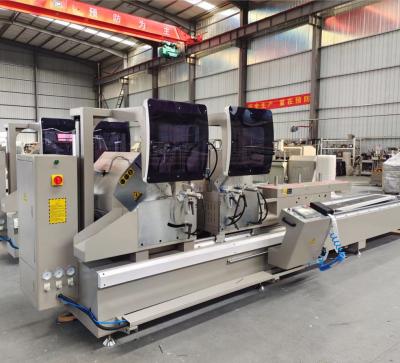 China 500mm CNC Double Head Cutting Saw for Aluminum & PVC Profiles with Digital Display and Custom Cutting Scales for sale