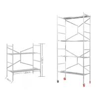 China Stable Heavy Scaffold Trestles Stage Setup Folding Portable With Casters for sale