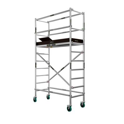 China Highly Reusable Q235 Safe Ringlock Scaffolding Frames And Planks for sale