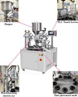 China Semi automatic soft tube filling and ultrasonic sealing machine for cosmetic cream for sale