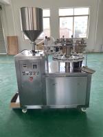 China Semi automatic aluminum tube filling and crimping machine for cosmetic lotion hand cream glue for sale