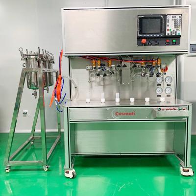 China 4 / 6 heads Automatic filling machine for Gouache Latte multi color isolation cream for sale