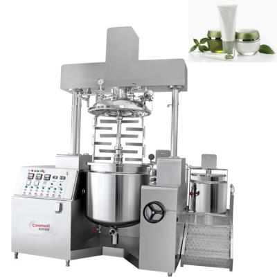China 500L Vacuum Emulsifying Homogenizing Mixing Machine Steam / Electrical Heating with Oil Water Pot for sale