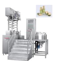 China Cosmetic Mixing Equipment Emulsifying Machine Butter Cream Ointment Processing Homogenizer Vacuum Mixer for sale