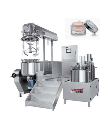 China 100L Vacuum Emulsifying Homogenizer Mixer Machine Electrical Heating with Oil Water Pot for sale