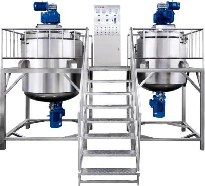 China 300L 500L 1000L Liquid Chemical Mixing Tank Machine Shampoo Blending Equipment for sale