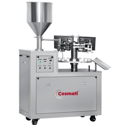 China Cosmetic Lotion Hand Cream Glue Aluminum Tube Filling Crimping Machine for sale