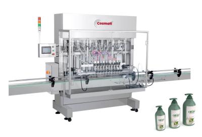 China High Accuracy Automatic Straight Line Piston Liquid Paste Semi fluid Filling Machine for sale