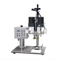 China Portable semi automatic small desktop table type capping machine for sale