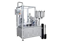 China PLC Control Semi Auto Rotary Type mascara lipgloss filling machine for sale