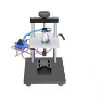 China Small Portable Desktop Pneumatic Perfume Capper Collaring Machine Stainless Steel for sale