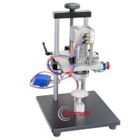 China Pneumatic Perfume Collar Cap Press Machine Stainless Steel Table Type Collaring Machine for Glass Plastic Bottle for sale