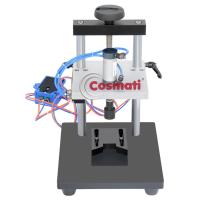 China Pneumatic Perfume Collar Cap Press Machine Stainless Steel Table Type Collaring Machine for Glass Plastic Bottle for sale