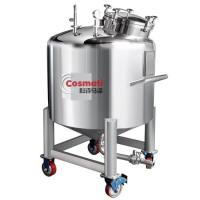 China Perfume Lotion Stainless Steel Cosmetic Mixing Storage Tank Pneumatic Agitator for sale