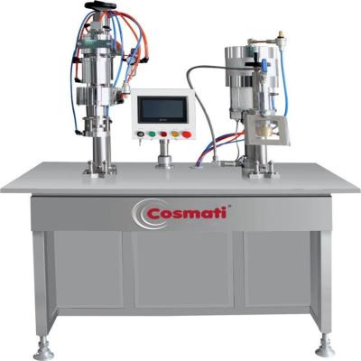 China Semi automatic aerosol gas Air freshener filling body spray cans filling machines for sale