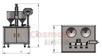 China 2 Color Spiral Pattern Pearl Eye Cream Flower Shape Cosmetics Filling Machine for sale