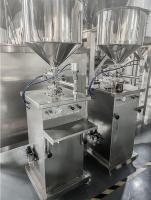 China Pneumatic Semi Automatic Honey Face Cream Paste Liquid Filling Machine for sale