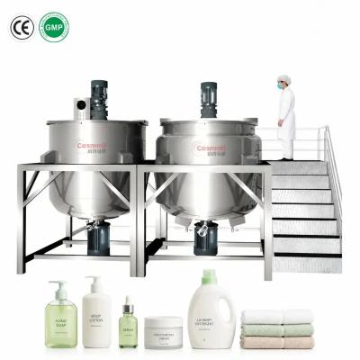 China Fruit Juice Stainless Steel Mixing Tank Beverage Shampoo Blending Tank 1000L for sale