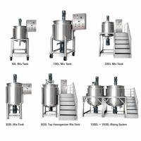 China Chemical Blending Tank 3000L 304 Stainless Steel Custom Heating Homogenizer for sale
