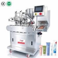 China Ultrasonic Automatic Tube Filling Sealing Machine for Cream Lotion Thick Paste for sale