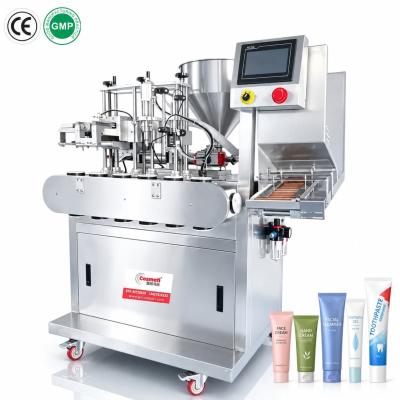 China Ultrasonic Automatic Tube Filling Sealing Machine for Cream Lotion Thick Paste for sale