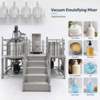 China 500L Vacuum Emulsifying Mixer Homogenizer Cosmetic Cream Making Machine for sale