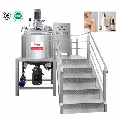 China 500L Vacuum Emulsifying Mixer Homogenizer Cosmetic Cream Making Machine for sale