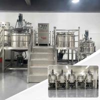 China 500L Vacuum Emulsifying Mixer Homogenizer Cosmetic Cream Making Machine for sale