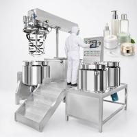 China 50-200L Vacuum Emulsifying Mixer Hair Mask Conditioner Cosmetic Cream Machine for sale
