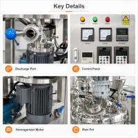 China Vacuum Emulsifier Mixer 5-5000L Paste Cream Homogenizer Mixing Tank for sale