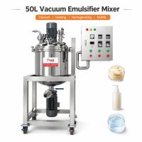 China Vacuum Emulsifier Mixer 5-5000L Paste Cream Homogenizer Mixing Tank for sale