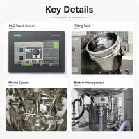 China 50-200L Vacuum Homogenizing Emulsifier Mixer Cosmetic Cream Lotion Machine for sale