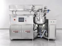 China 50-200L Vacuum Homogenizing Emulsifier Mixer Cosmetic Cream Lotion Machine for sale