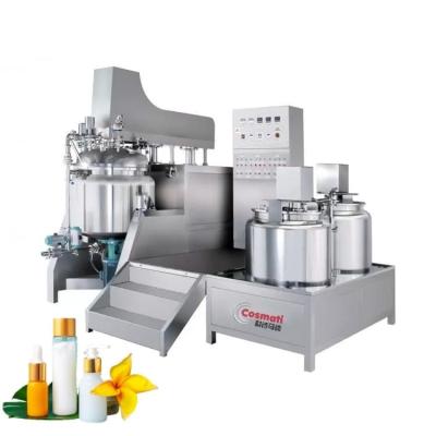 China 100L Electric Shampoo Mixing Tank Circular Cosmetic Agitator Mixer Equipment for sale
