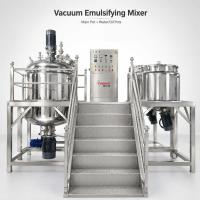 China 500L Industrial Fixed Vacuum Emulsifier Mixer High Shear Homogenizing Machine for sale