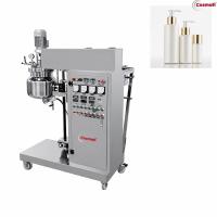 China Cosmetic Cream Making Machine Heating Cooling Lotion Serum Vacuum Emulsifier for sale