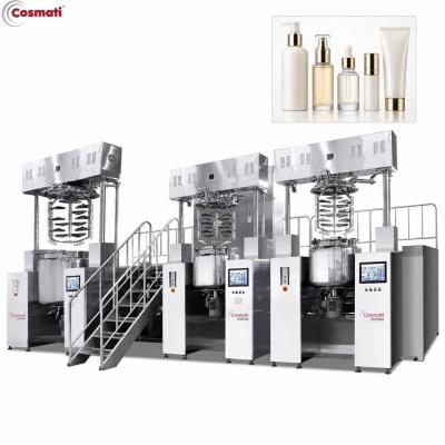 China Cosmetic Cream Homogenizer Vacuum Emulsifying Mixer Custom Skincare Machine for sale