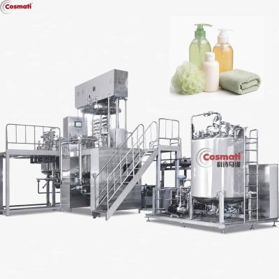 China Automatic Vacuum Homogenizing Emulsifier Gel Cosmetic Chemical Mixing Machine for sale