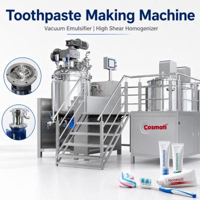China Toothpaste Making Machine Vacuum Emulsifier High Shear Homogenizer Equipment for sale