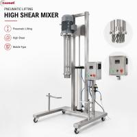 China High Speed Homogenizer Pneumatic Lifting Mixer High Shear Cosmetic Cream Emulsifier for sale
