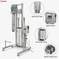 China High Speed Homogenizer Pneumatic Lifting Mixer High Shear Cosmetic Cream Emulsifier for sale