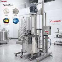 China High Speed Homogenizer Pneumatic Lifting Mixer High Shear Cosmetic Cream Emulsifier for sale