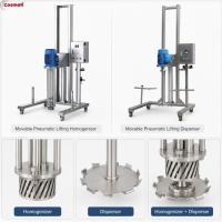 China High Speed Homogenizer Pneumatic Lifting Mixer High Shear Cosmetic Cream Emulsifier for sale